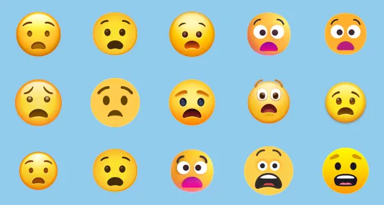 😧 Anguished Face Emoji