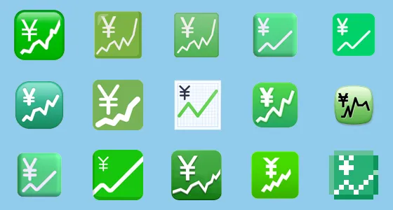 💹 Chart With Upwards Trend And Yen Sign Emoji