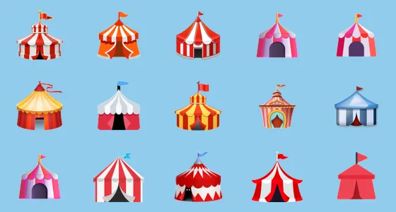 🎪 Circus Tent Emoji
