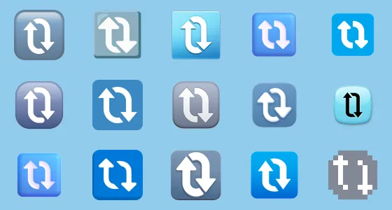 🔃 Clockwise Downwards And Upwards Open Circle Arrows Emoji