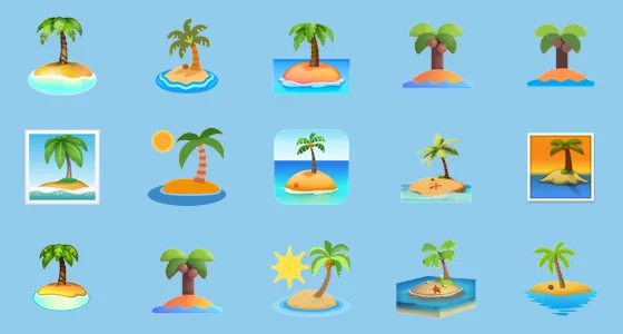 🏝️ Desert Island Emoji