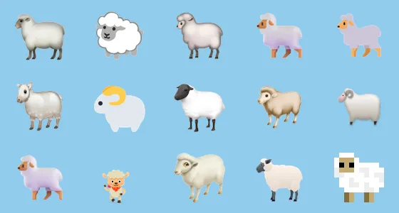 🐑 Sheep Emoji