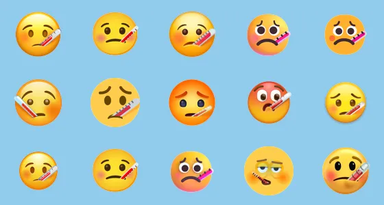 🤒 Face With Thermometer Emoji