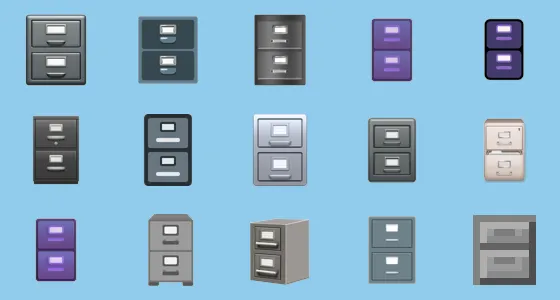 🗄️ File Cabinet Emoji