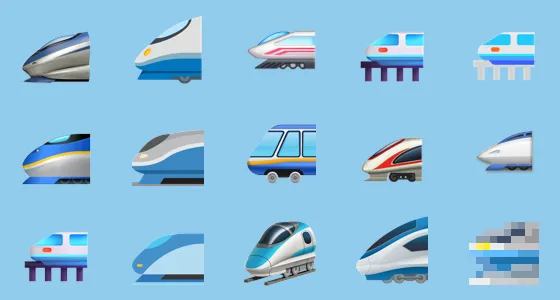 🚄 High-Speed Train Emoji