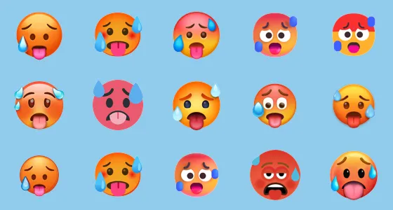 🥵 Overheated Face Emoji