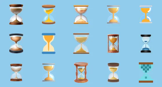 ⏳ Hourglass With Flowing Sand Emoji