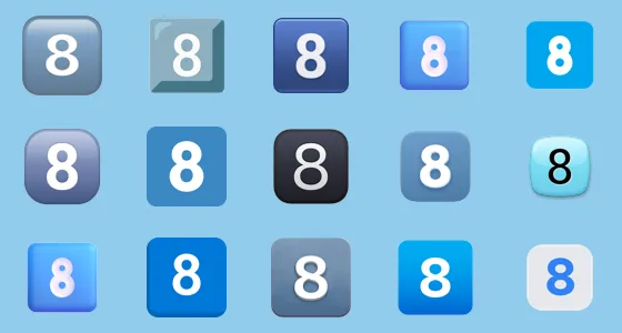 8️⃣ Keycap Digit Eight Emoji