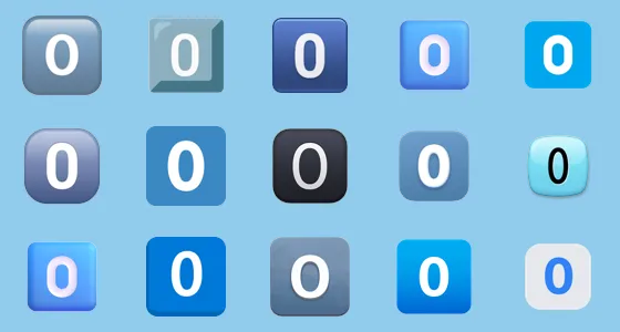 0️⃣ Keycap Digit Zero Emoji