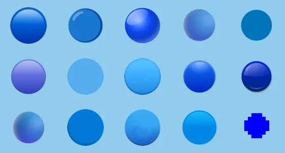 🔵 Large Blue Circle Emoji