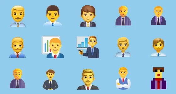 👨‍💼 Man Office Worker Emoji