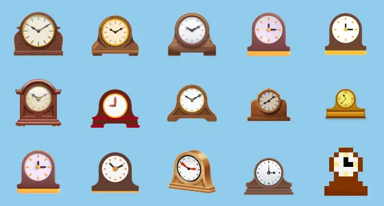 🕰️ Mantelpiece Clock Emoji