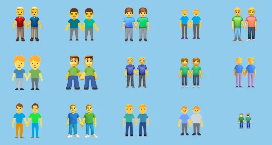 👬 Two Men Holding Hands Emoji