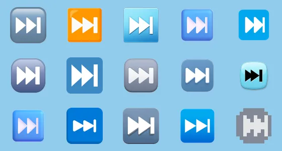 ⏭️ Black Right-Pointing Double Triangle With Vertical Bar Emoji