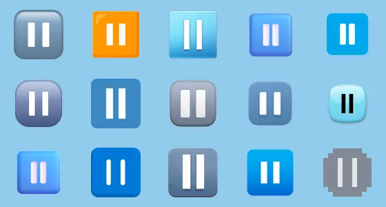 ⏸️ Double Vertical Bar Emoji