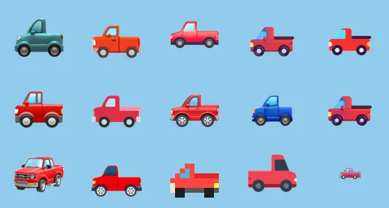 🛻 Pickup Truck Emoji