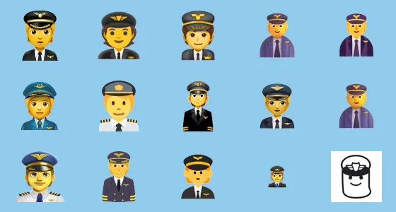 🧑‍ ️ Pilot Emoji