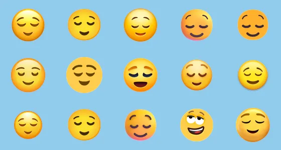 😌 Relieved Face Emoji
