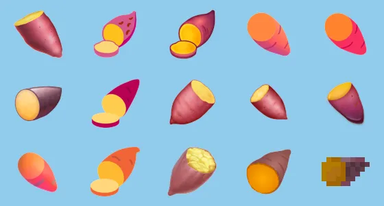 🍠 Roasted Sweet Potato Emoji