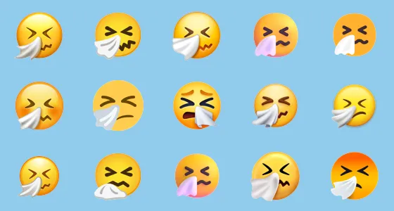 🤧 Sneezing Face Emoji