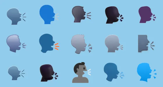 🗣️ Speaking Head In Silhouette Emoji
