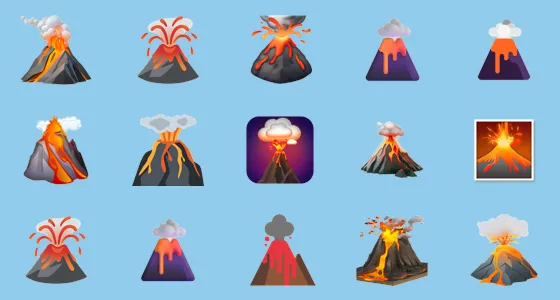🌋 Volcano Emoji