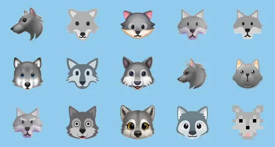 🐺 Wolf Face Emoji